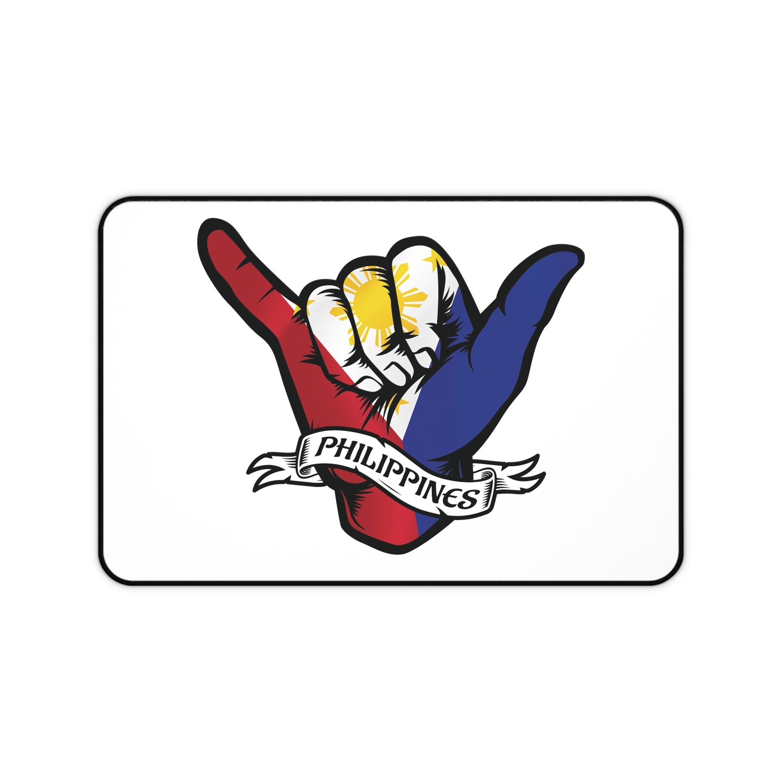Shaka Hand Sign Philippines Flag Desk Mat Shaka Hand Sign - Etsy