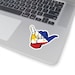 Shaka Hand Sign Philippines Flag Kiss-cut Stickers, Philippines Flag ...