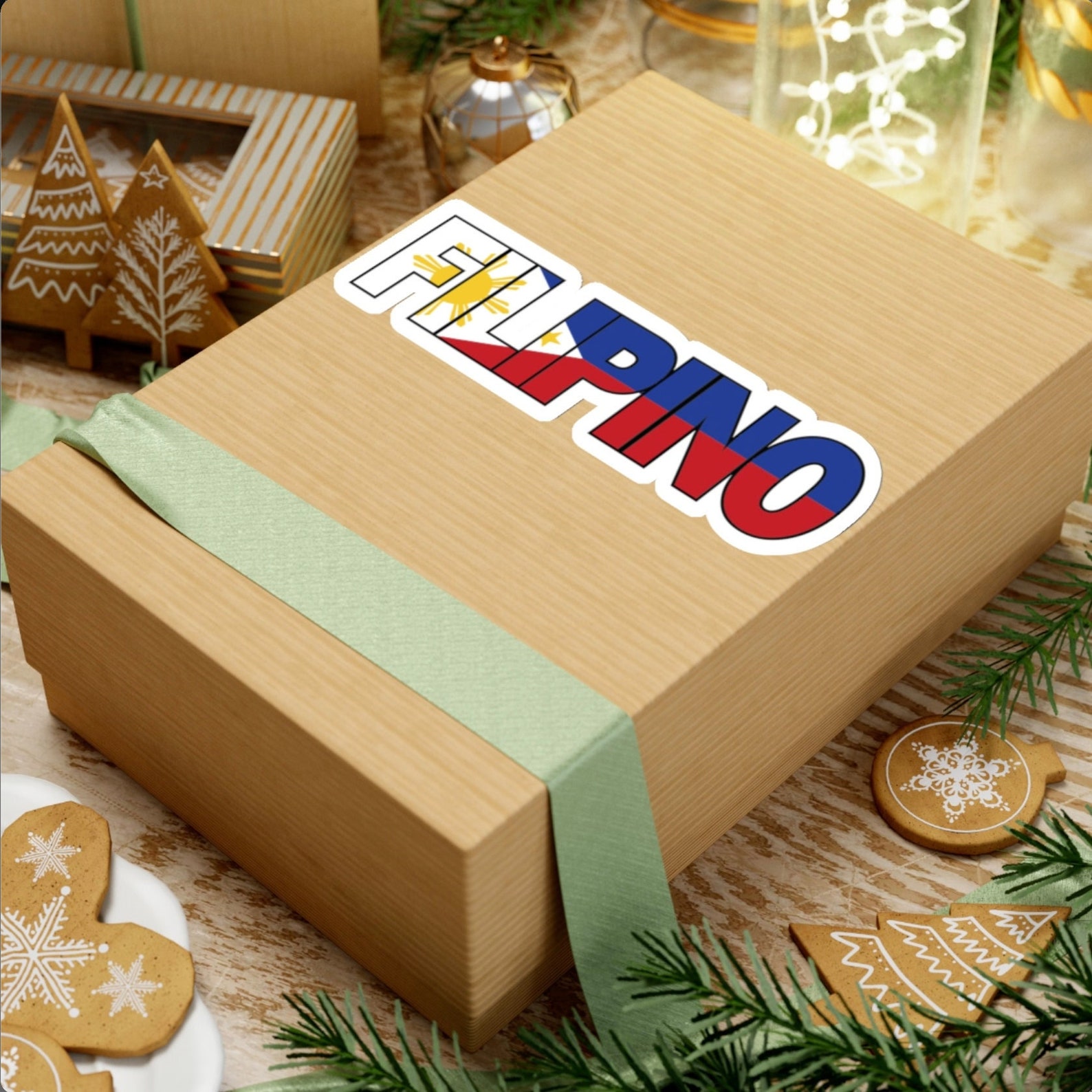 Filipino Design Philippines Flag Kiss-cut Stickers, Philippines Flag ...