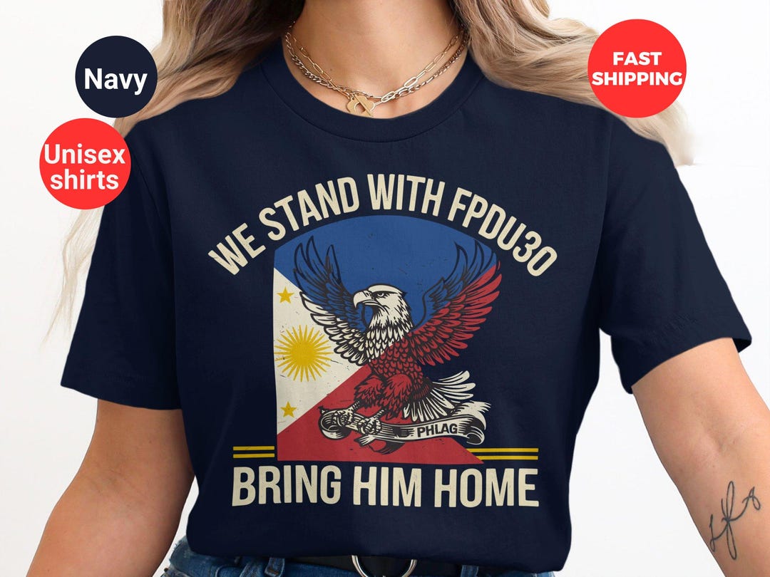 Du30 Support Shirt 2025, Filipino Flag Design, Duterte Supporter Shirt ...
