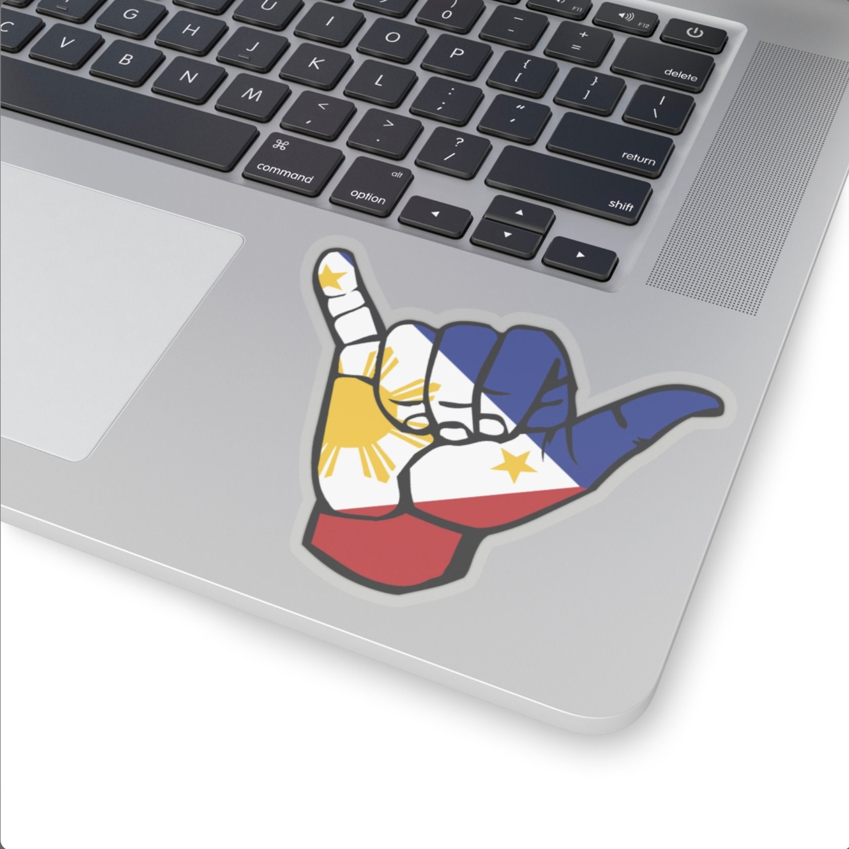 Shaka Hand Sign Philippines Flag Kiss-cut Stickers, Philippines Flag ...