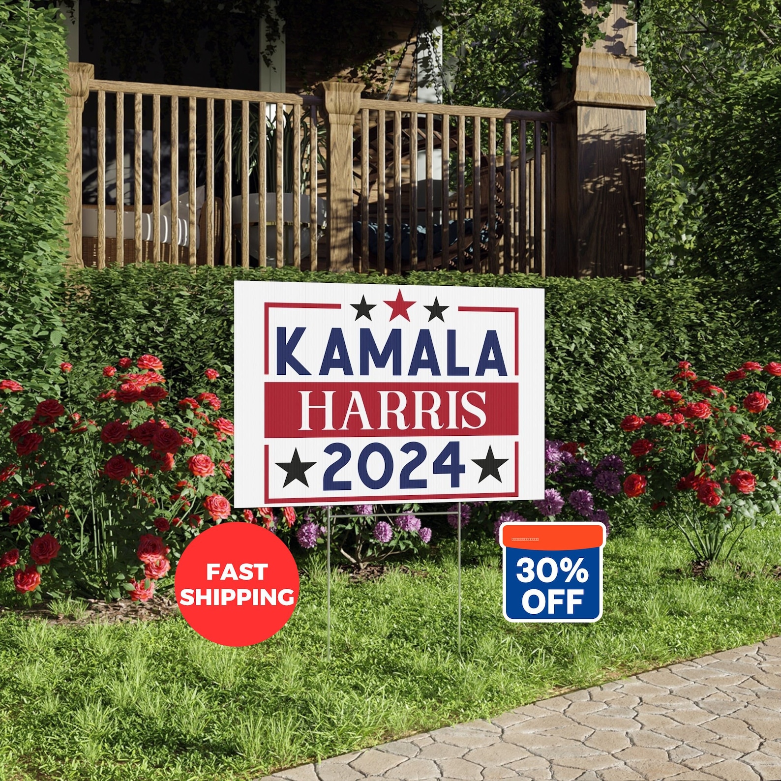 Kamala Harris 2024 Yard Sign, Kamala 2024 Lawn Sign, Kamala Harris 2024 ...