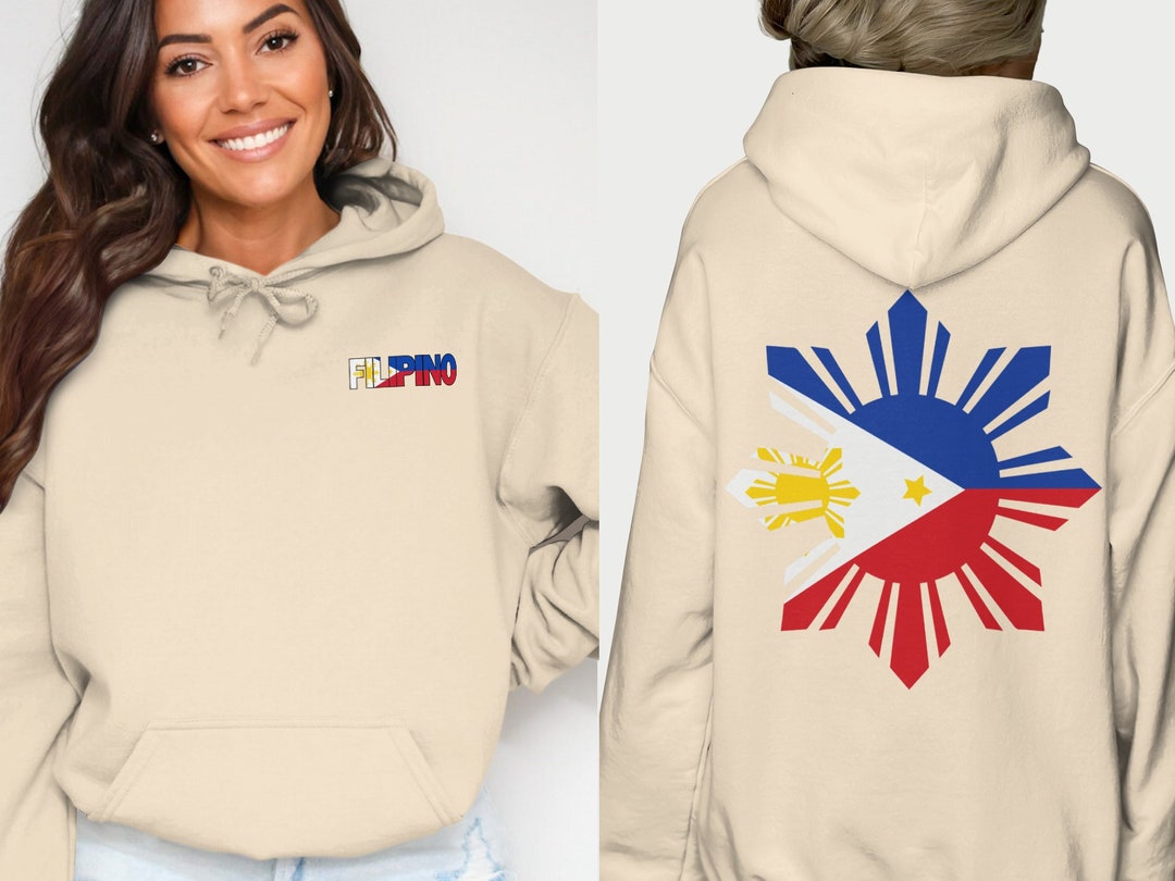 Filipino Flag Hoodie, Filipino Pride Sweatshirt, Philippines National ...
