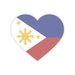 Heart Shape Philippines Flag Kiss-cut Stickers, Philippines Flag ...
