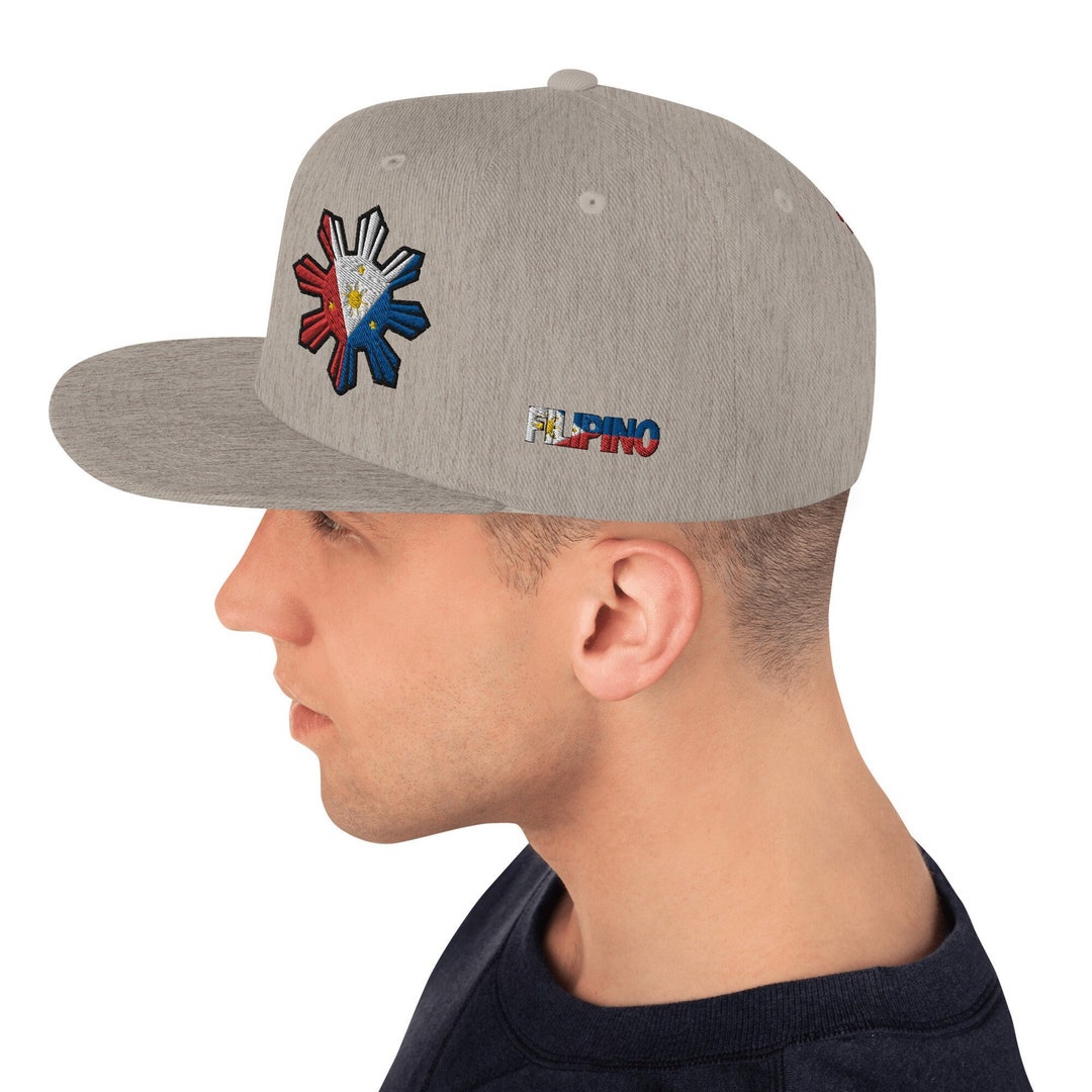 Philippines Embroidery Cap | Star Shape Embroidery Philippines Flag ...