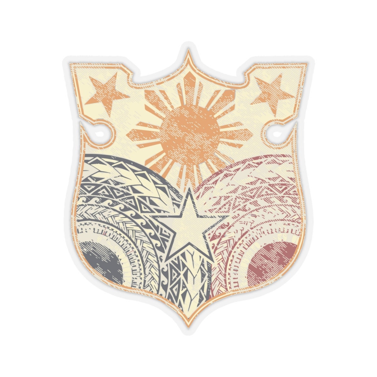 Philippines Logo Design Kiss-cut Stickers, Philippines Flag Logo ...