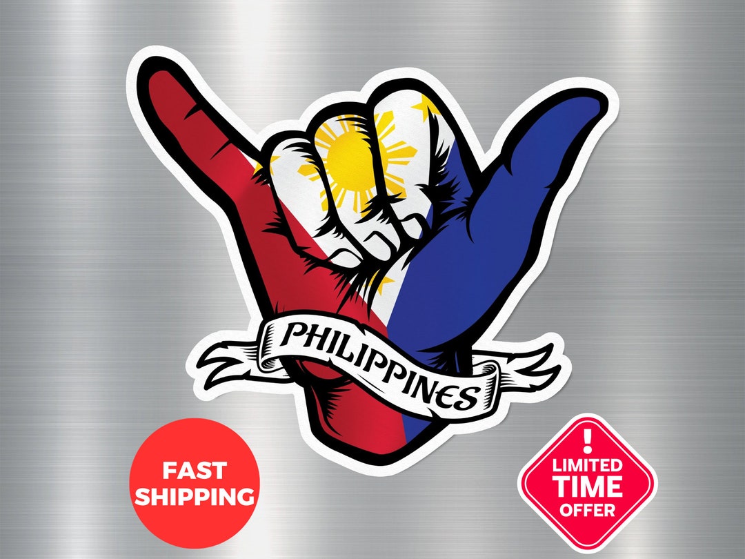 Filipino Design Magnet Sticker, Philippines Flag Magnet Sticker ...