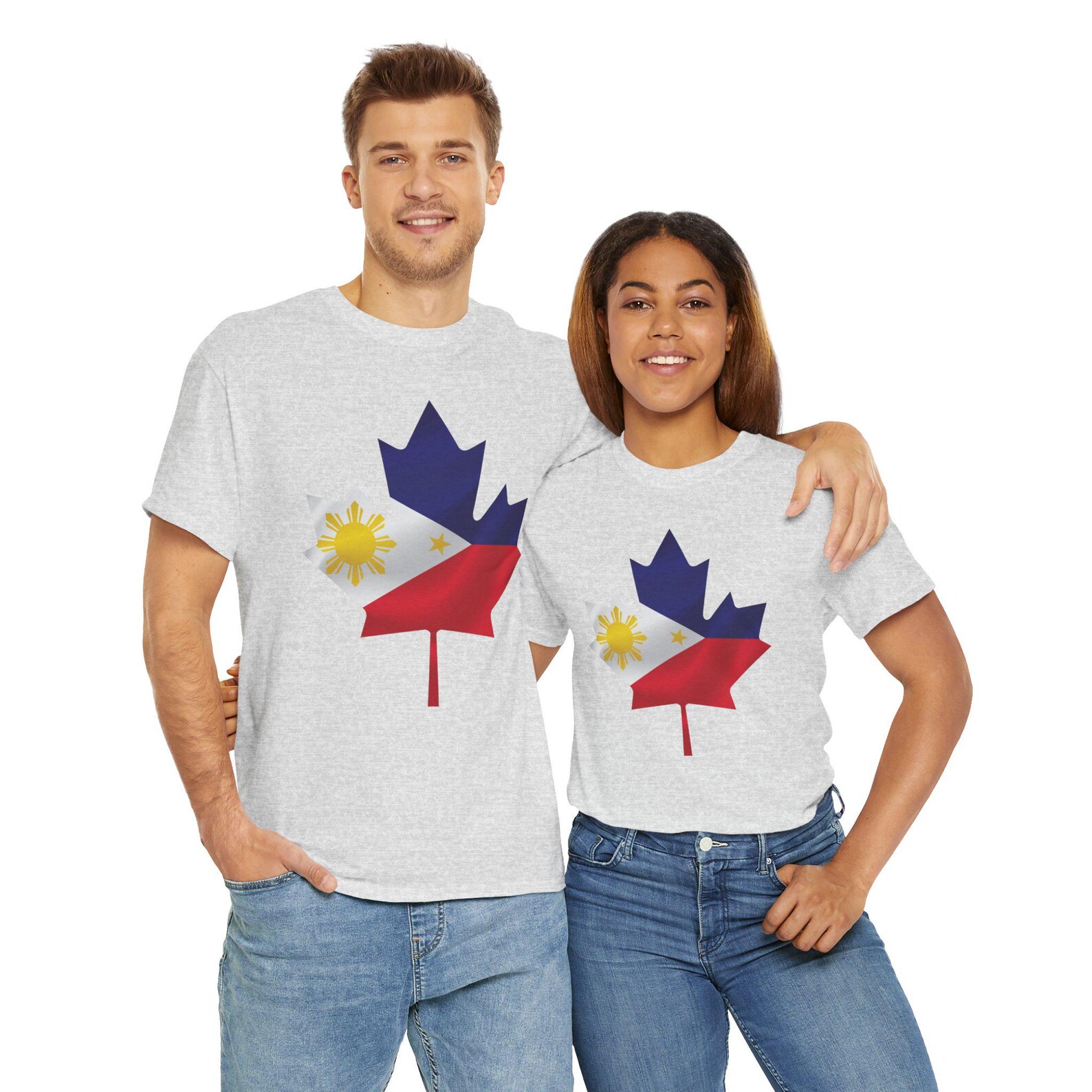 Maple Leaf With Philippines Flag, Filipino Canadian Shirt Design,, Back ...