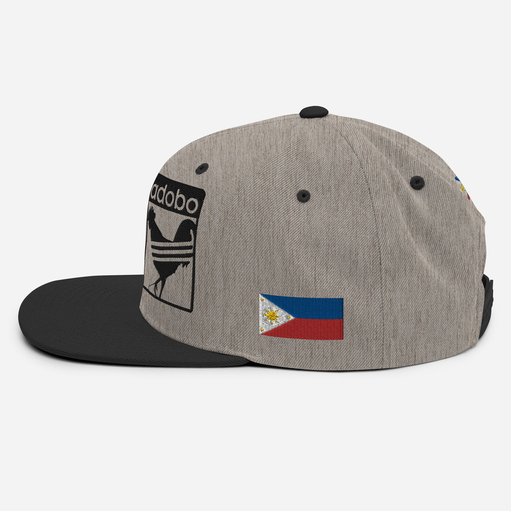 Adobo Embroidery Snapback Hat, Philippines Flag Embroidery Hat ...