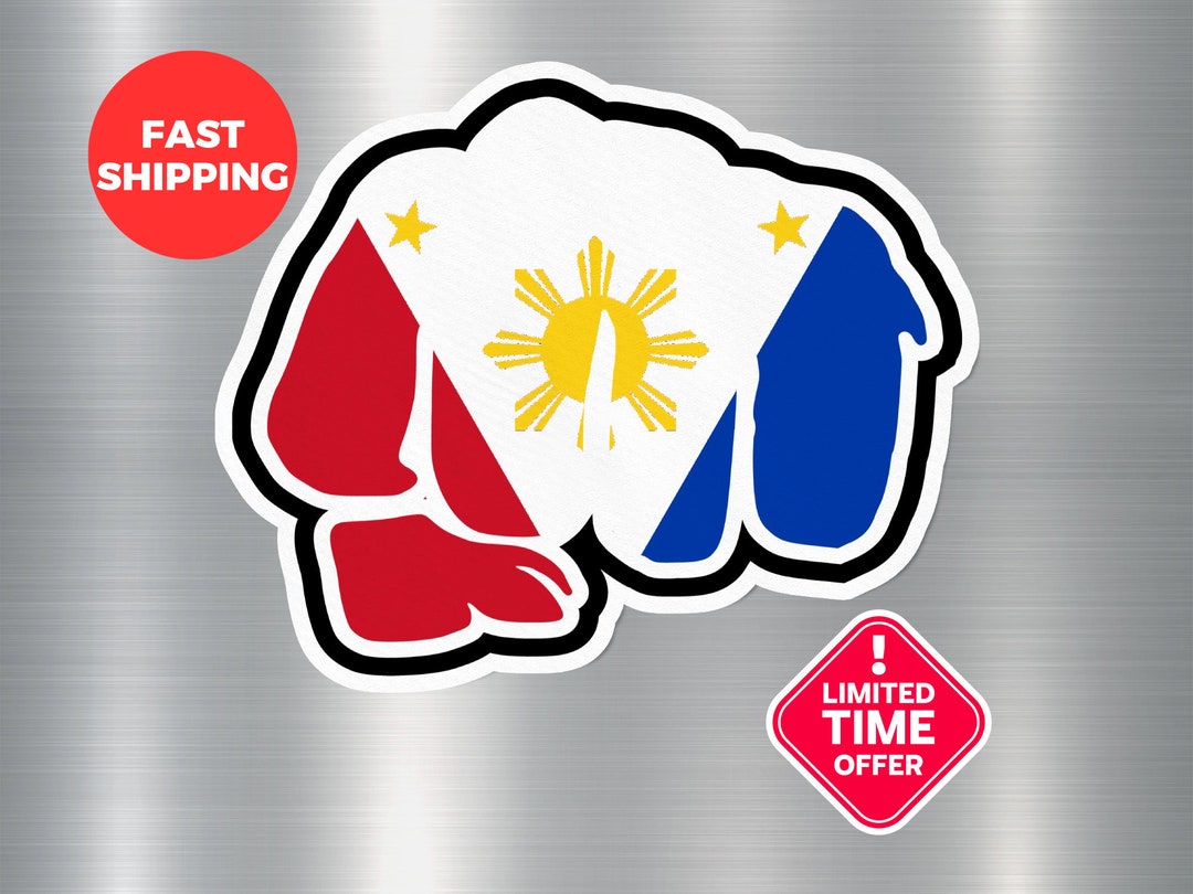 Filipino Design Magnet Sticker, Philippines Flag Magnet Sticker ...