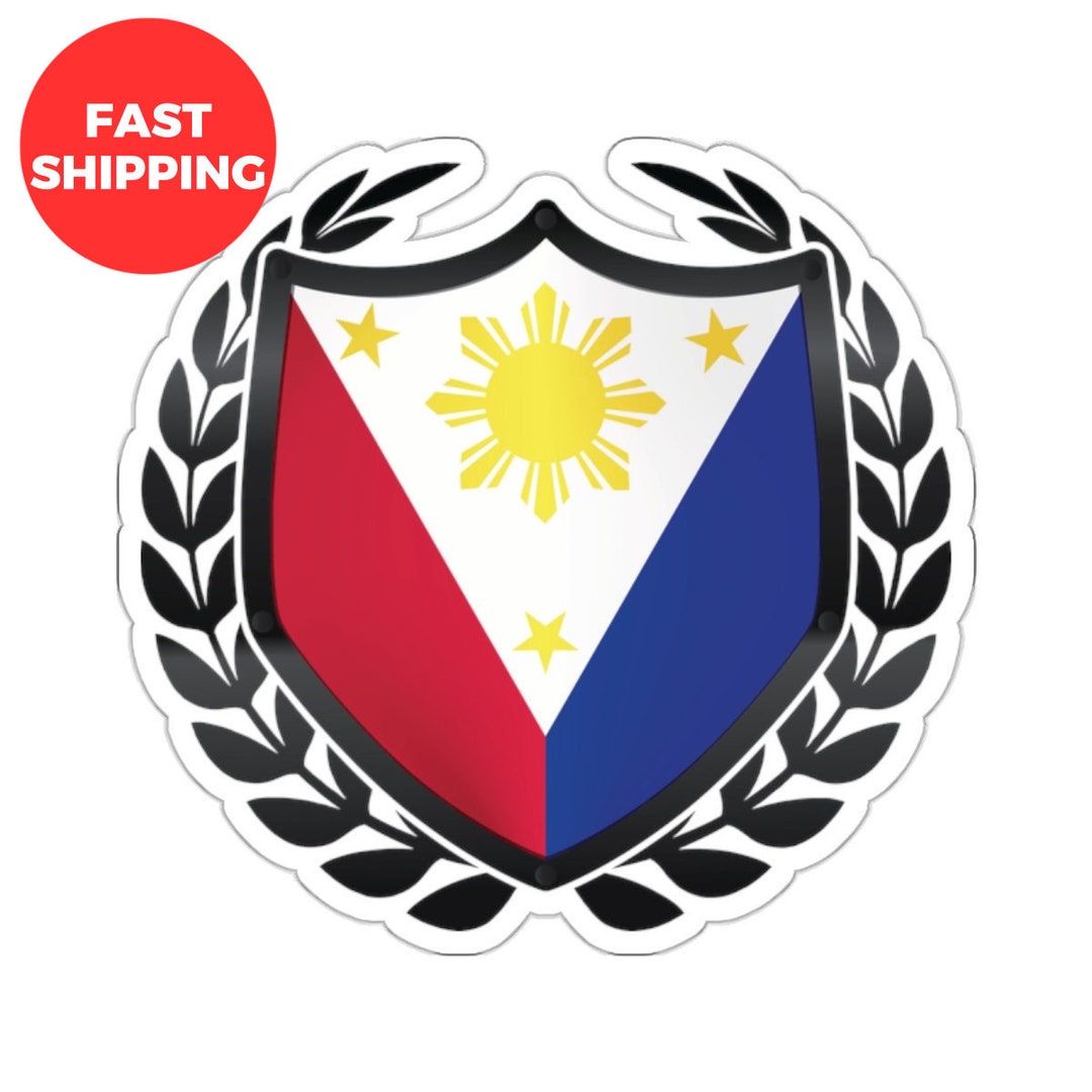 Shield Philippines Flag Kiss-cut Stickers, Philippines Flag Stickers ...