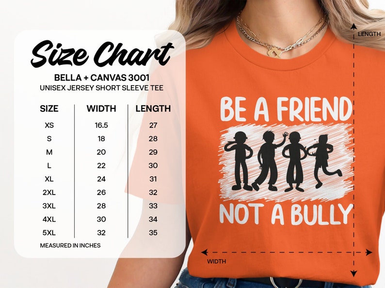 Be a Friend Not a Bully T-shirt, Anti-bullying Awareness Tee, Support ...