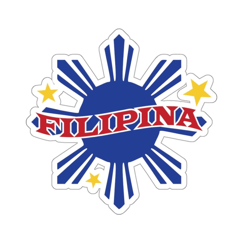 Filipina Sun Shape Philippines Logo Kiss-cut Stickers, Philippines Flag ...