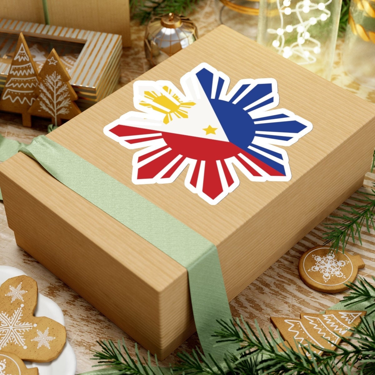 Star Shape Philippines Flag Kiss-cut Stickers, Philippines Flag ...