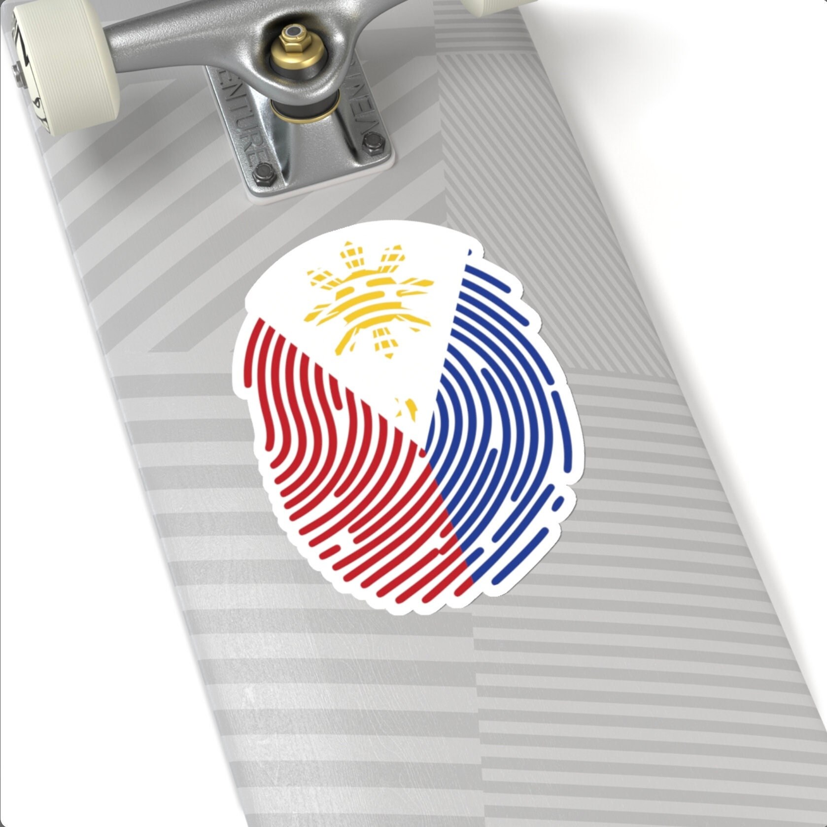 Fingerprint Philippines Logo Kiss-cut Stickers, Philippines Flag ...