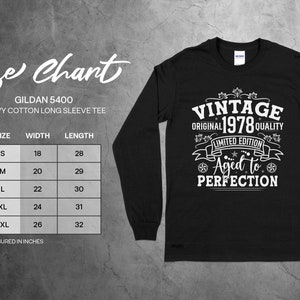 Vintage 1978 Original Quality Limited Edition Aged to Perfection T ...