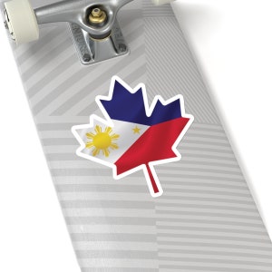 Philippines Flag Maple Leaf Car Stickers Maple Leaf Philippines Flag ...