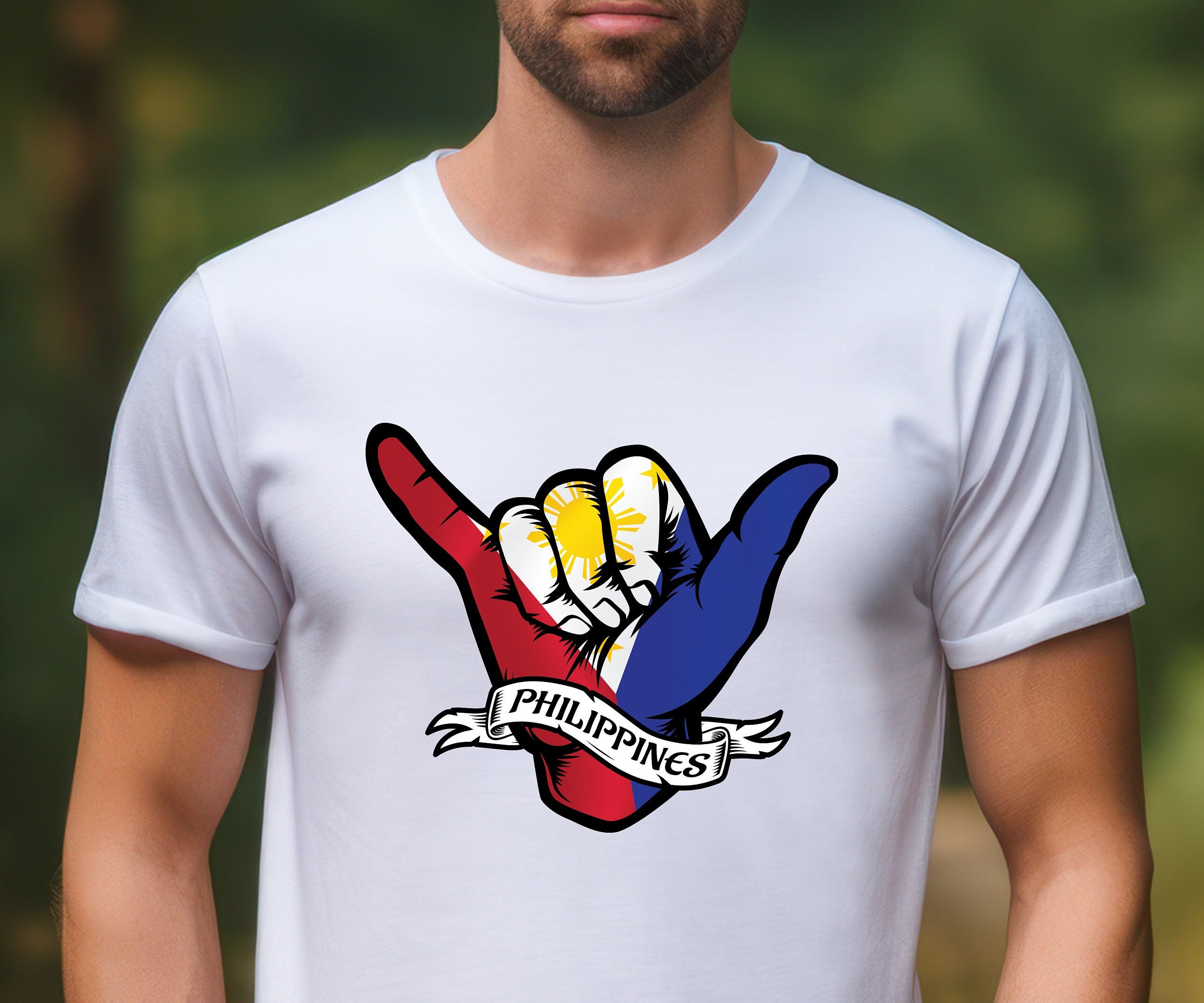 Shaka Hand Sign Shirt, Philippines Flag on Shaka Hand Sign, Filipino ...