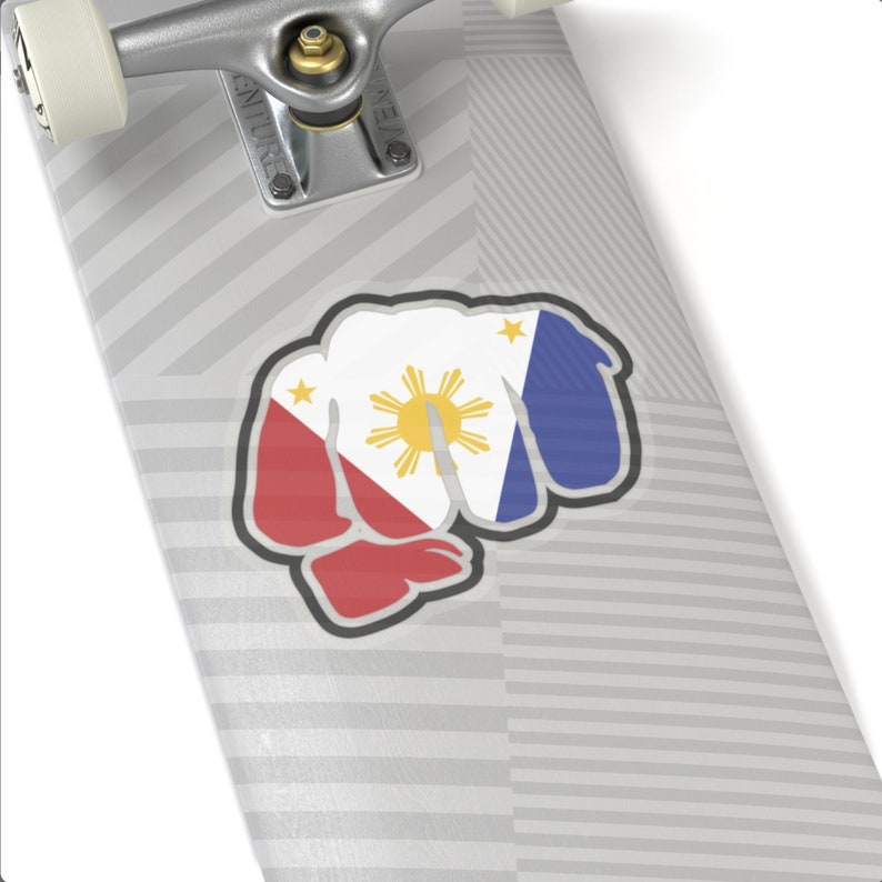 Fist Shape Philippines Logo Kiss-cut Stickers, Fist Philippines Flag ...