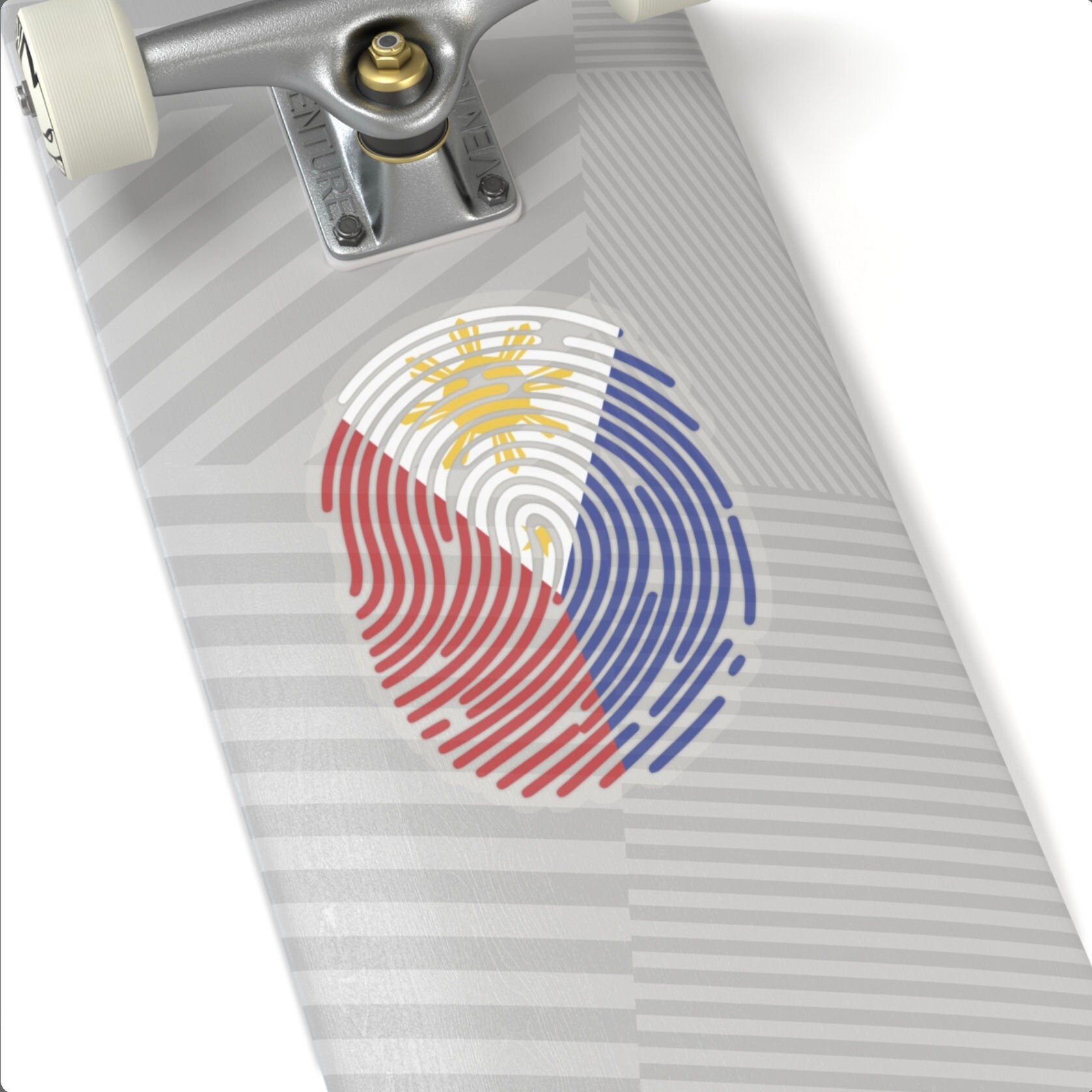 Fingerprint Philippines Logo Kiss-cut Stickers, Philippines Flag ...