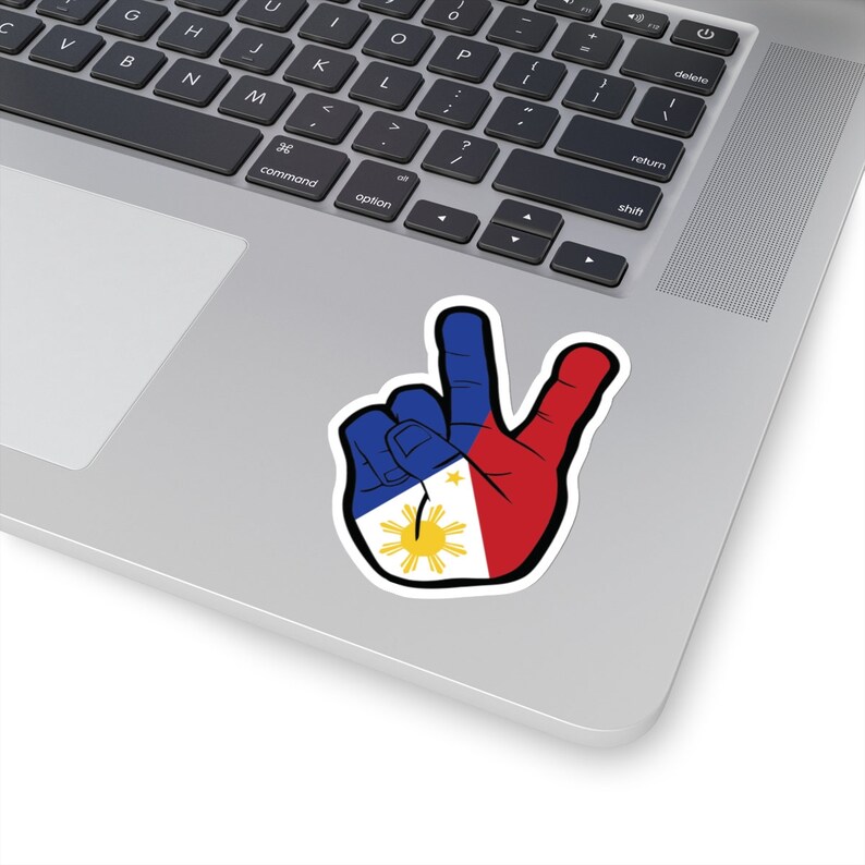 Peace Sign Philippines Flag Kiss-cut Stickers, Philippines Flag ...