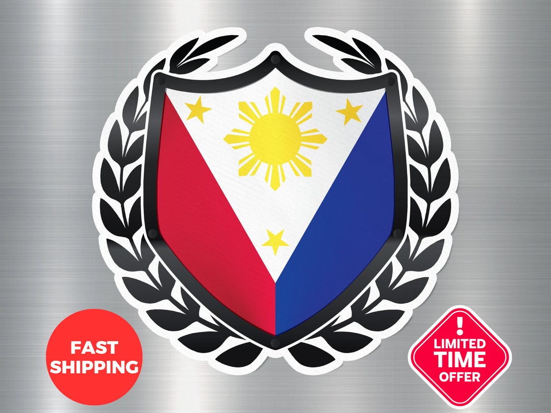 Filipino Design Magnet Sticker, Philippines Flag Magnet Sticker ...