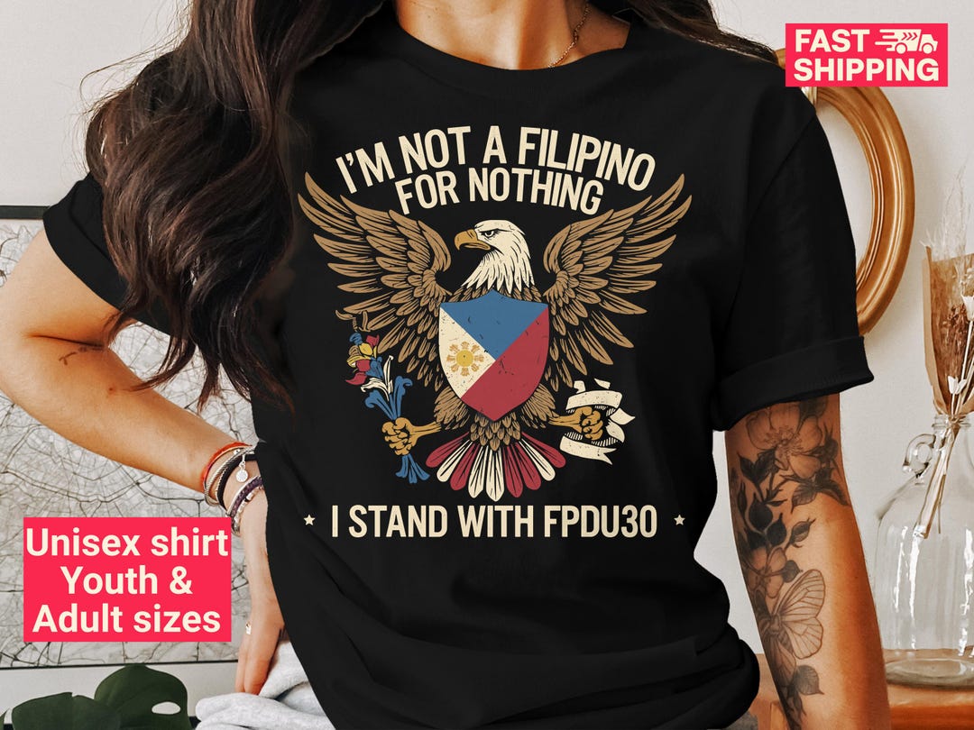 Duterte Support Shirt 2025, Patriotic Filipino Shirt, DU30 Support ...