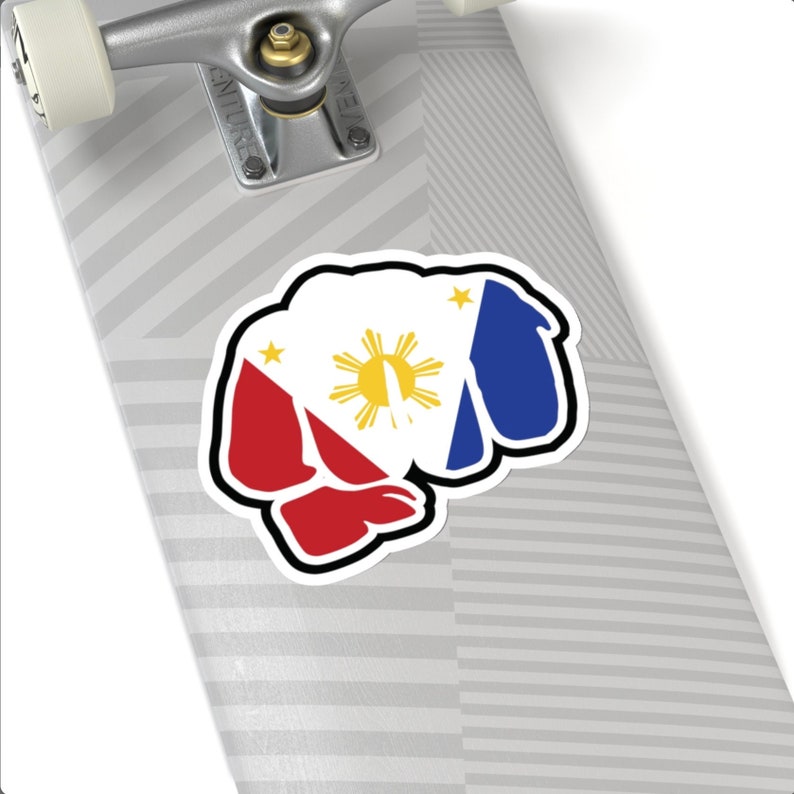 Fist Shape Philippines Logo Kiss-cut Stickers, Fist Philippines Flag ...