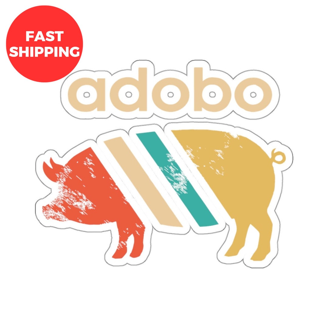 Philippines Pig Shape Adobo Kiss-cut Stickers, Funny Philippines ...