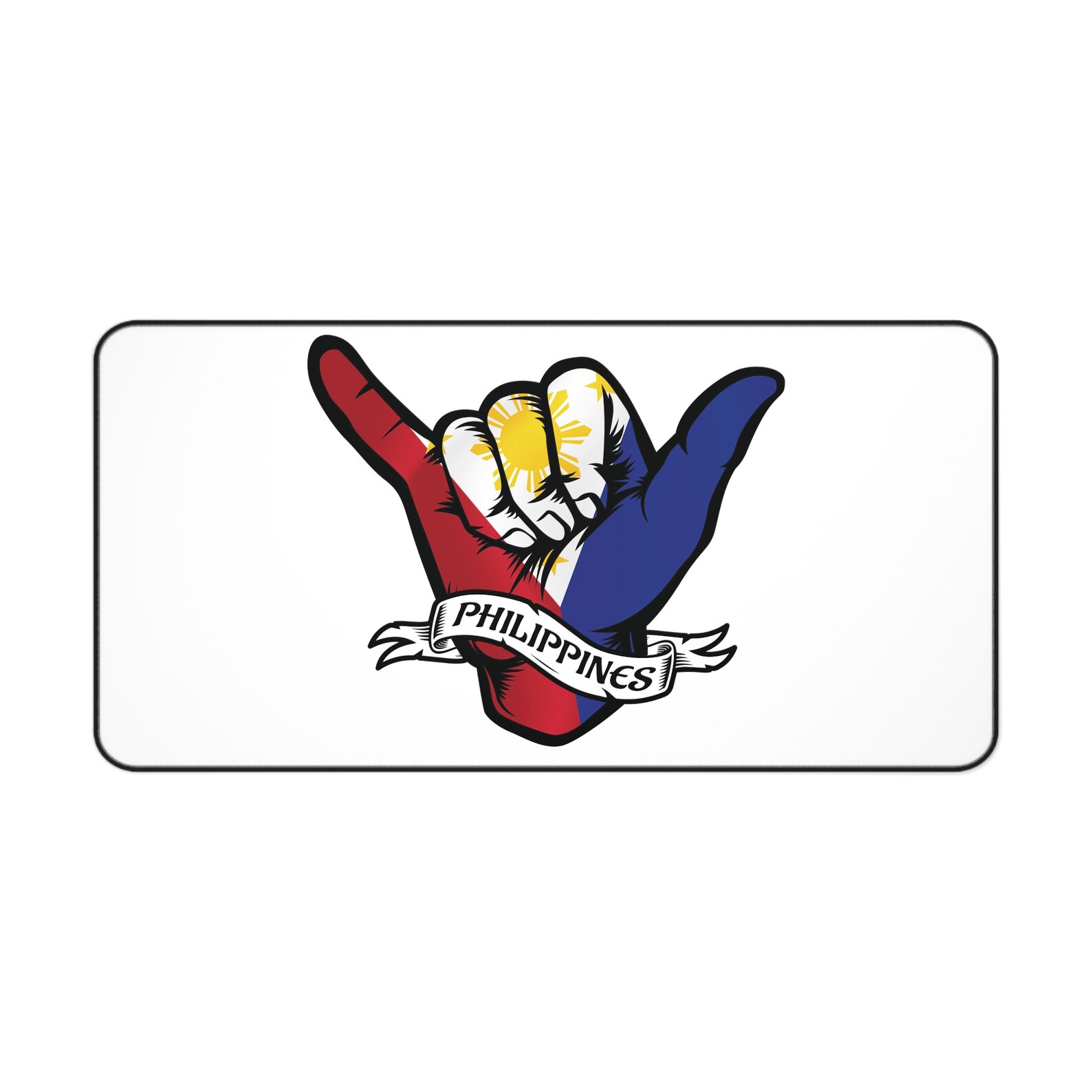 Shaka Hand Sign Philippines Flag Desk Mat Shaka Hand Sign - Etsy
