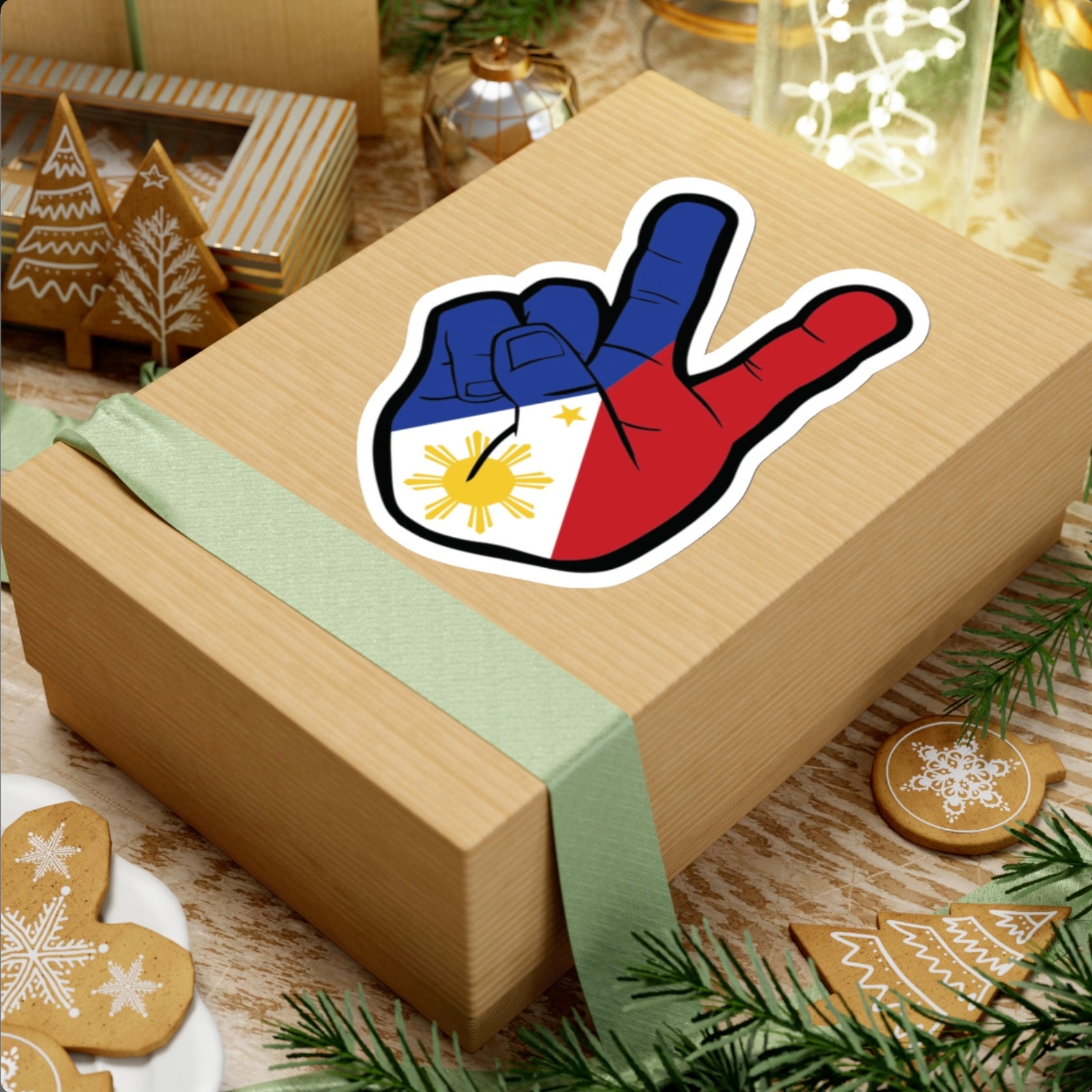 Peace Sign Philippines Flag Kiss-cut Stickers, Philippines Flag ...