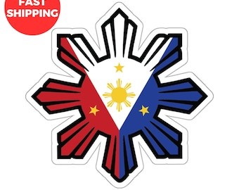 Heart Shape Philippines Flag Kiss-cut Stickers, Philippines Flag ...