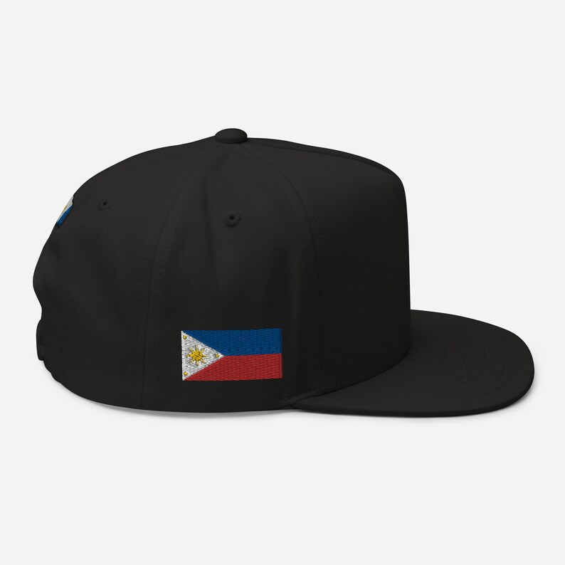 Filipino Embroidery Flat Bill Cap, Star Shape Philippines Flag ...