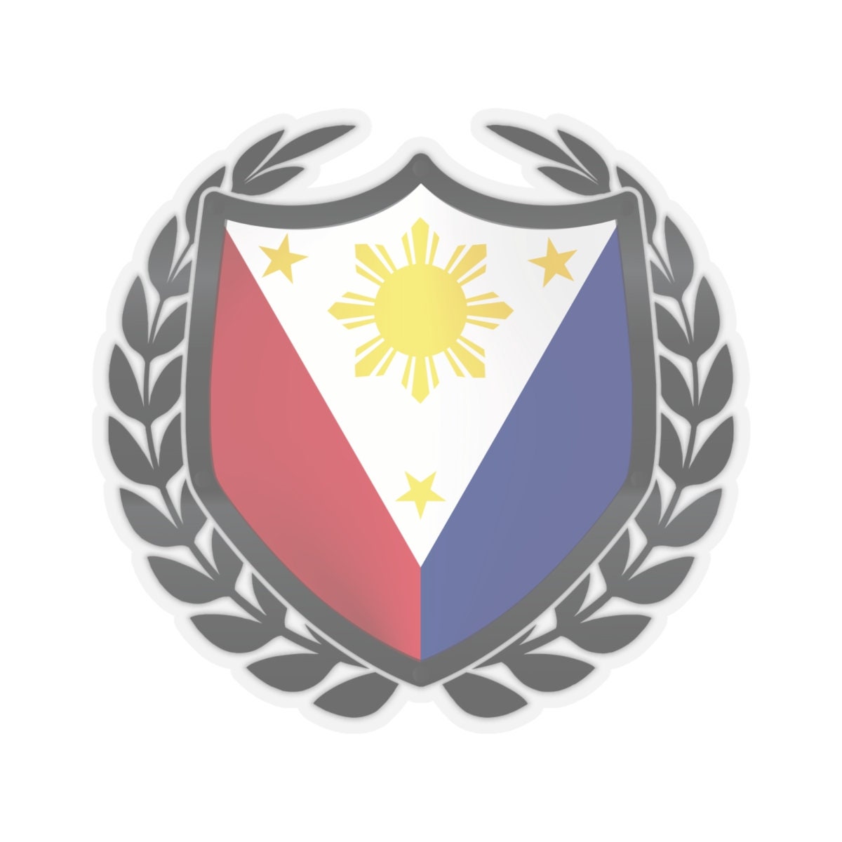 Shield Philippines Flag Kiss-cut Stickers, Philippines Flag Stickers ...