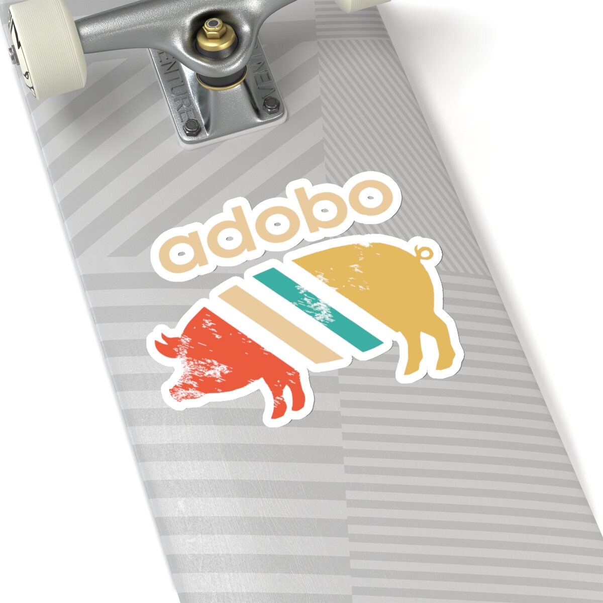 Philippines Pig Shape Adobo Kiss-cut Stickers, Funny Philippines ...