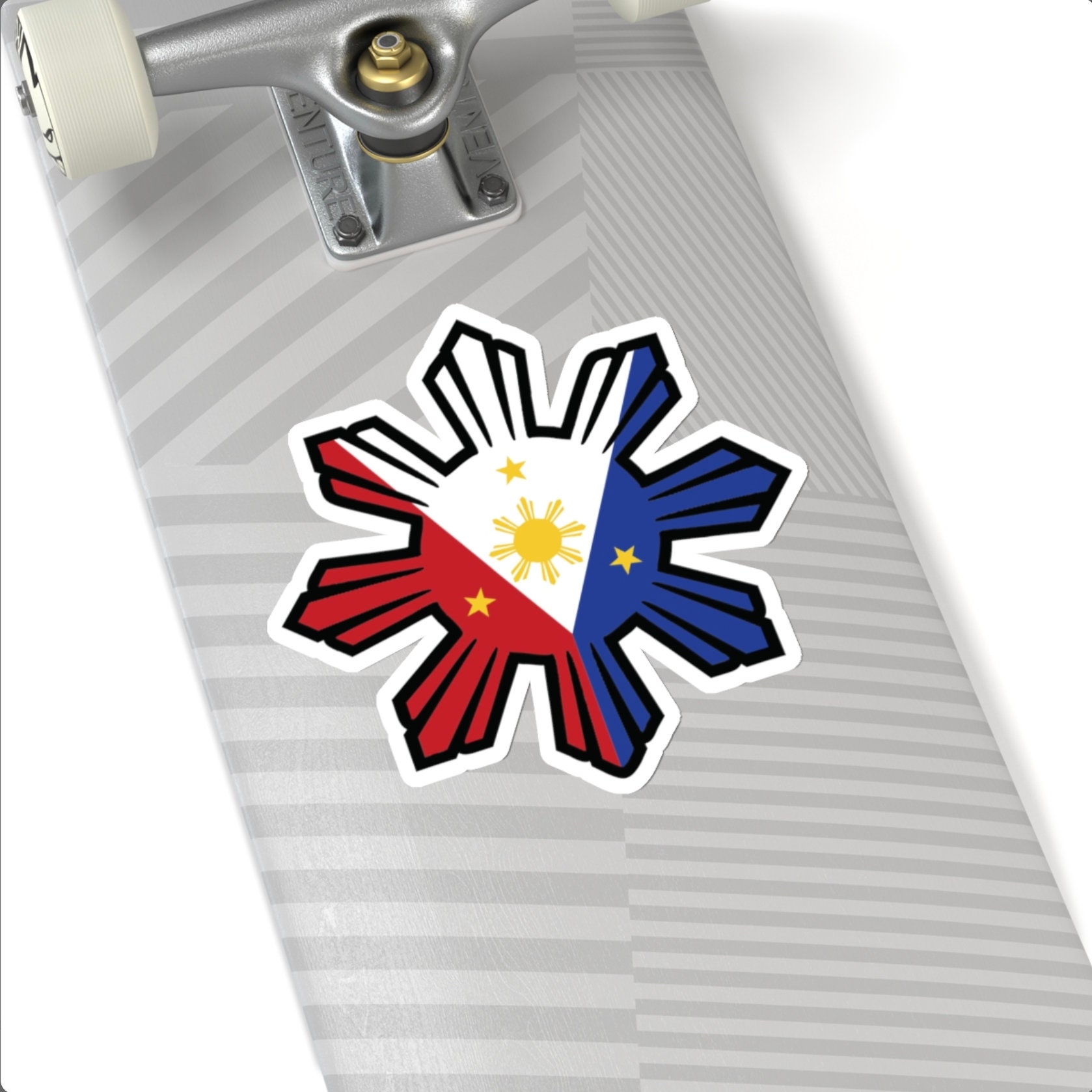 Sun Shape Philippines Logo Kiss-cut Stickers, Philippines Flag Stickers ...