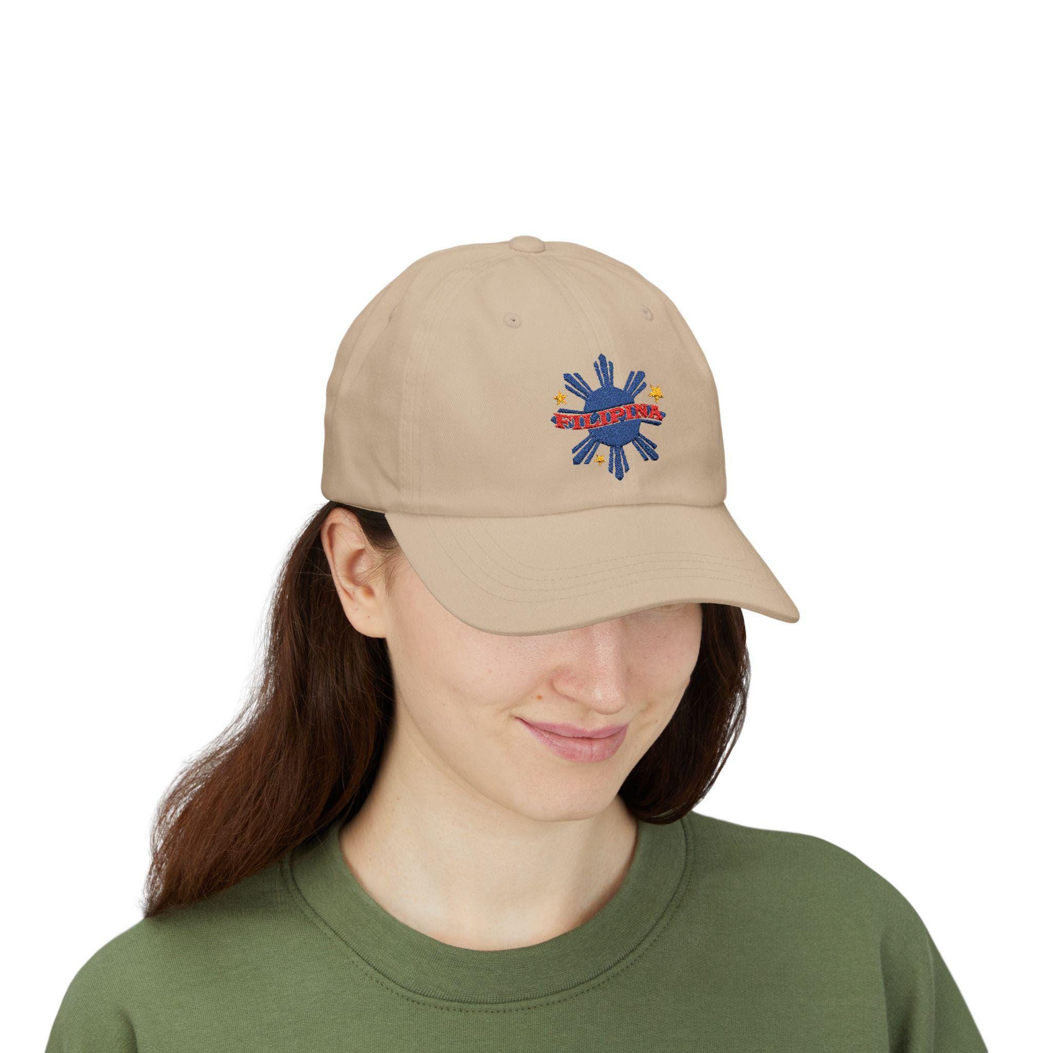 Embroidered Filipino Cap, Filipina Hat Philippine Logo, Classic Mom Hat ...