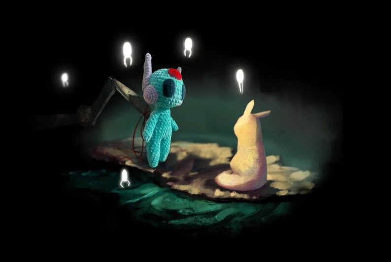 Rain World, Looks to the Moon, Big Sis Moon, Iterator Crochet Plush - Etsy