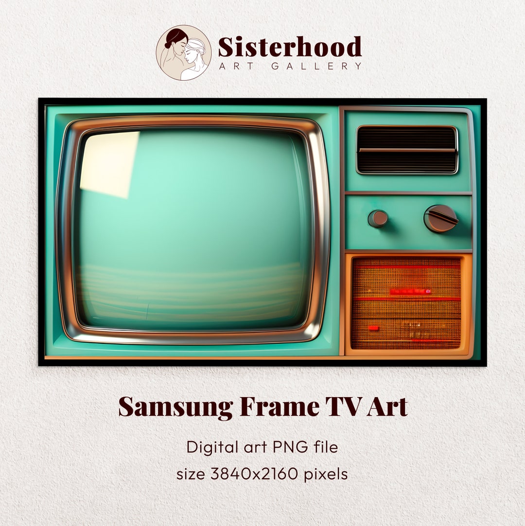 Samsung Frame TV Art, Retro Tv, Vintage Wall Art, Old Television ...
