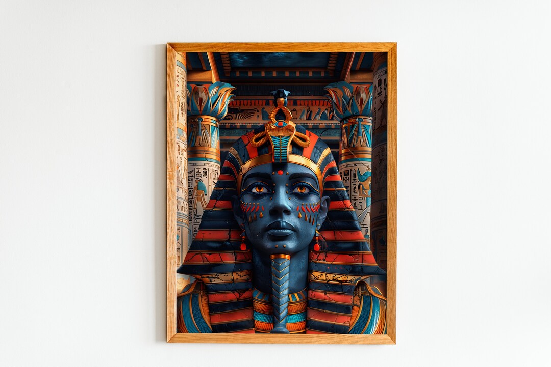 Ankh Poster, Occult Print, Egyptian Painting, Key of Life, Retro Wall ...