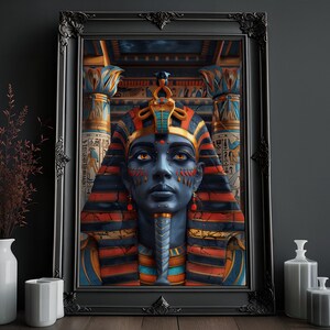 Ankh Poster, Occult Print, Egyptian Painting, Key of Life, Retro Wall ...