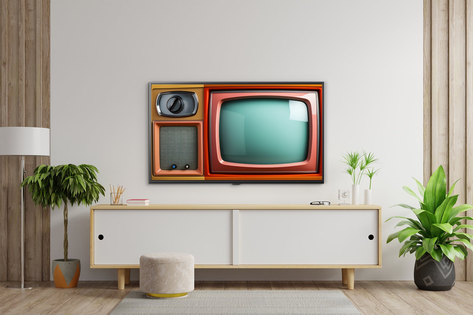 Samsung Frame TV Art, Retro Tv, Vintage Wall Art, Old Television, Frame ...