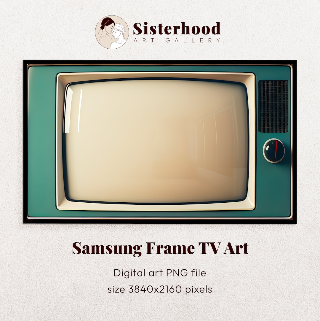 Samsung Frame TV Art, Retro Tv, Vintage Wall Art, Old Television, Frame ...