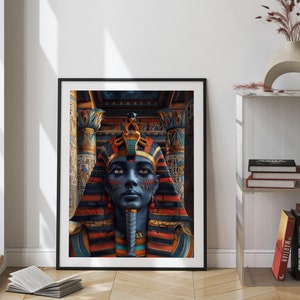 Ankh Poster, Occult Print, Egyptian Painting, Key of Life, Retro Wall ...