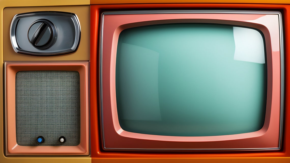 Samsung Frame TV Art, Retro Tv, Vintage Wall Art, Old Television, Frame ...