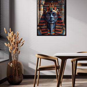 Ankh Poster, Occult Print, Egyptian Painting, Key of Life, Retro Wall ...