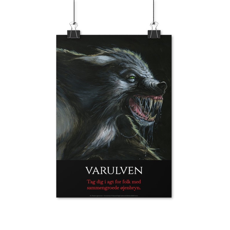 Varulven Danske Sagnvæsener - Etsy