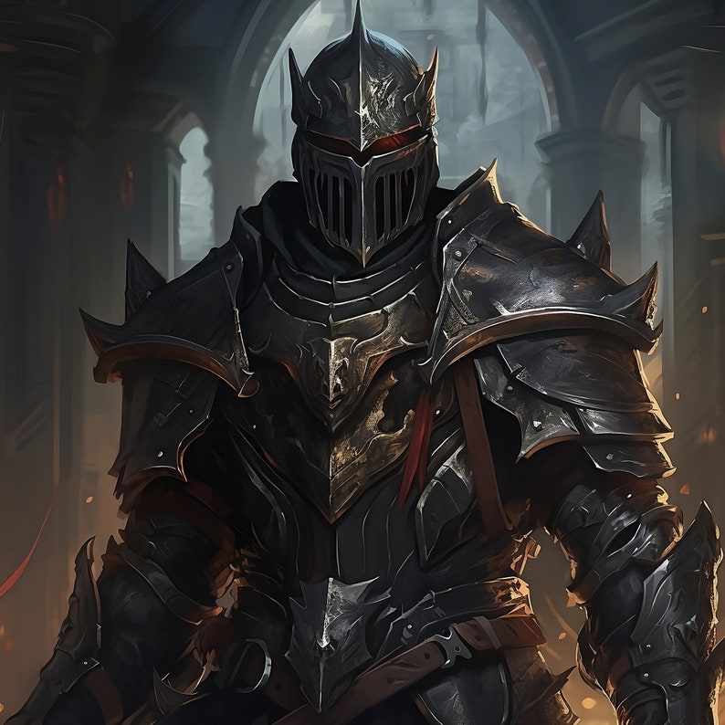 Dark Medieval Art, Knight Art, High Resolution, Knights in Amour, Dark ...