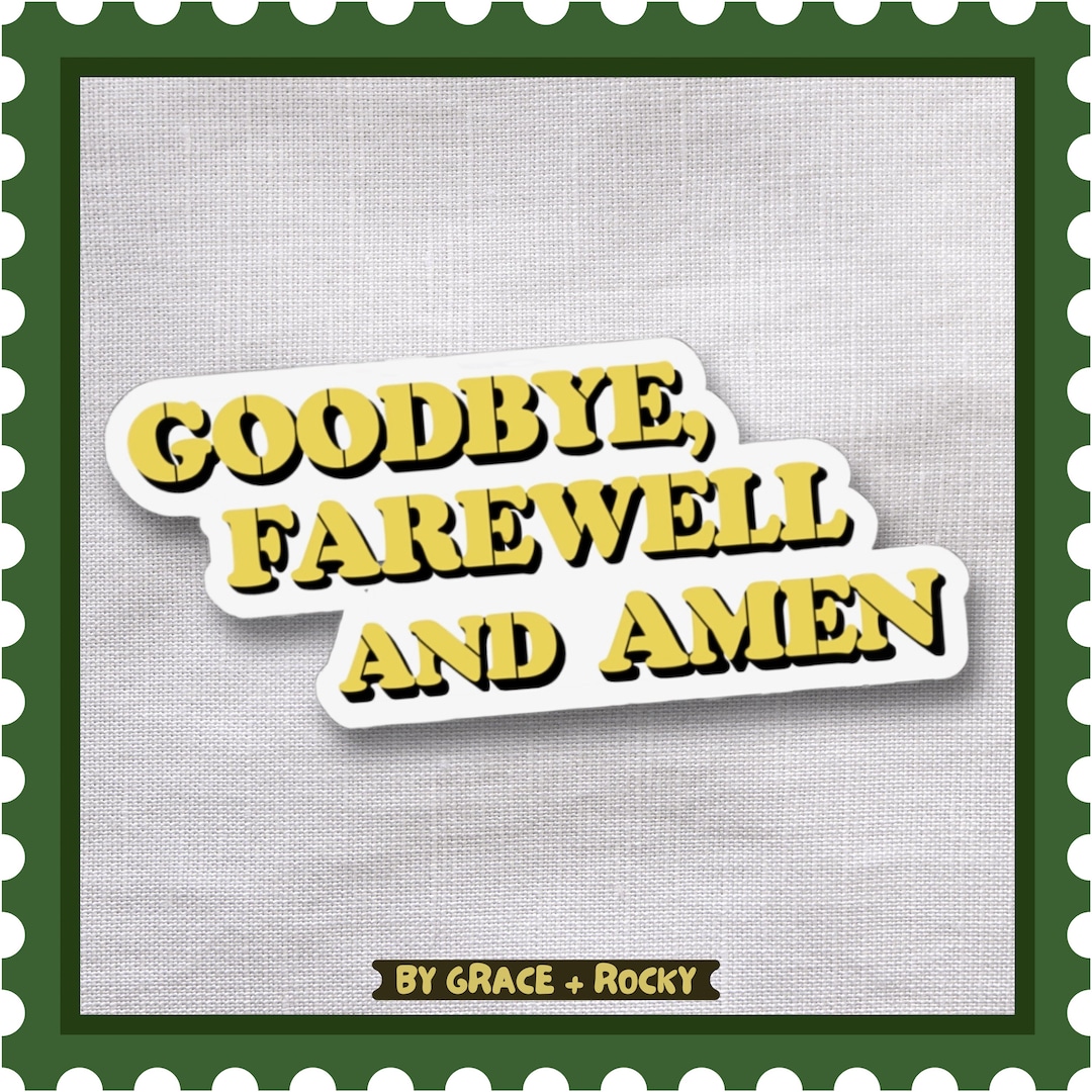 Goodbye, Farewell and Amen Sticker ~~ M*A*S*H 4077 Title Screen Kiss ...