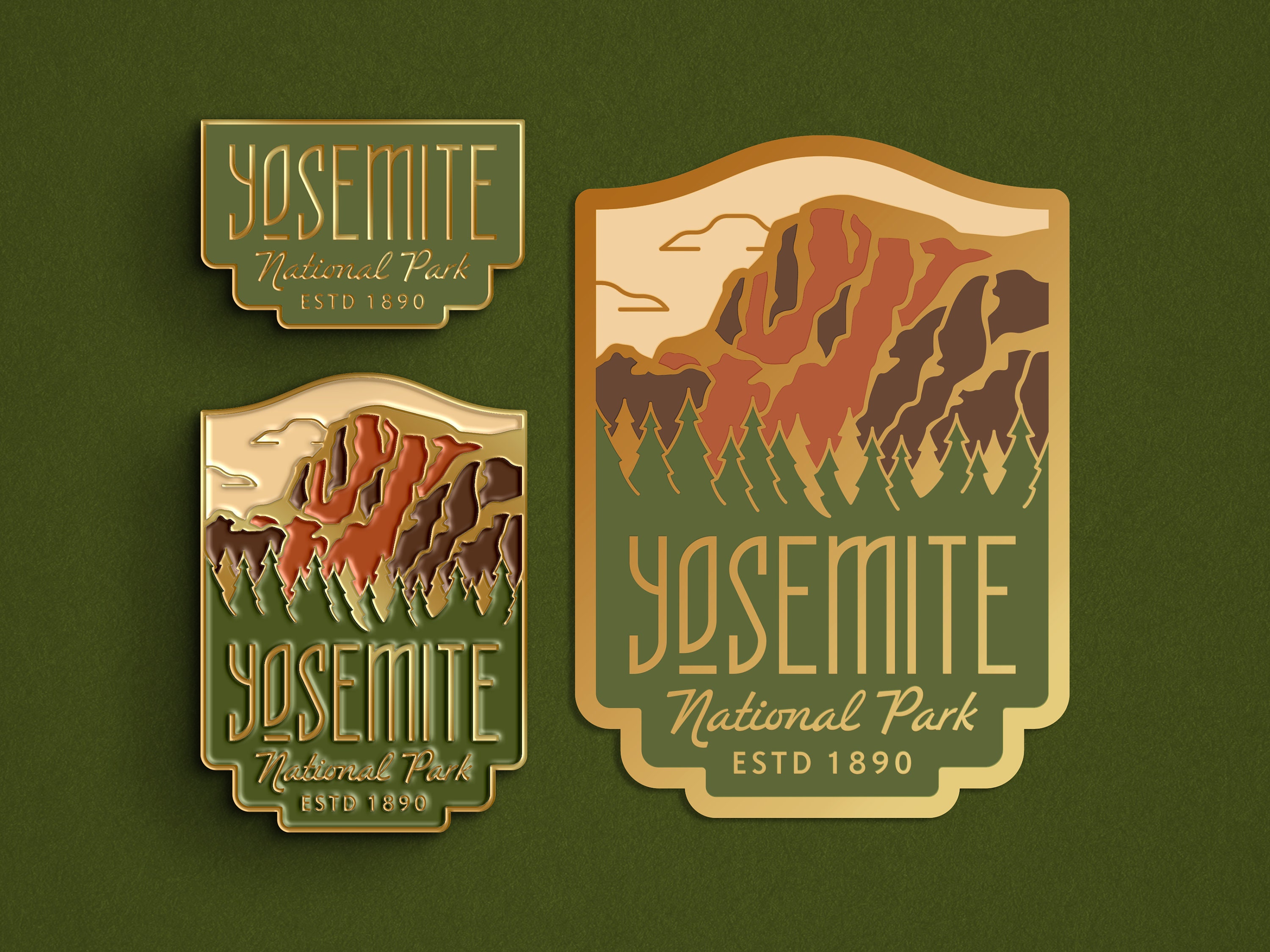 Yosemite National Park Enamel Pin Collectible Pin Outdoors Travel ...